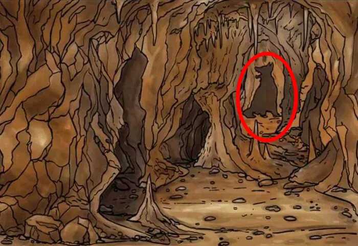 IQ Test: Can you find the dog in the cave in 5 seconds?