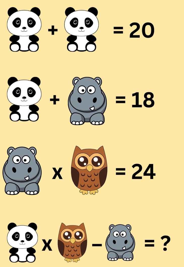 You have an IQ of 140 if you can solve this math puzzle in 8 seconds!