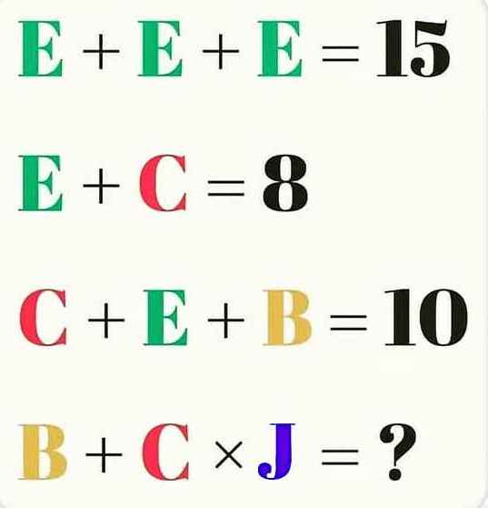 Math Puzzle: You are a genius if you can solve this math puzzle in 15 ...