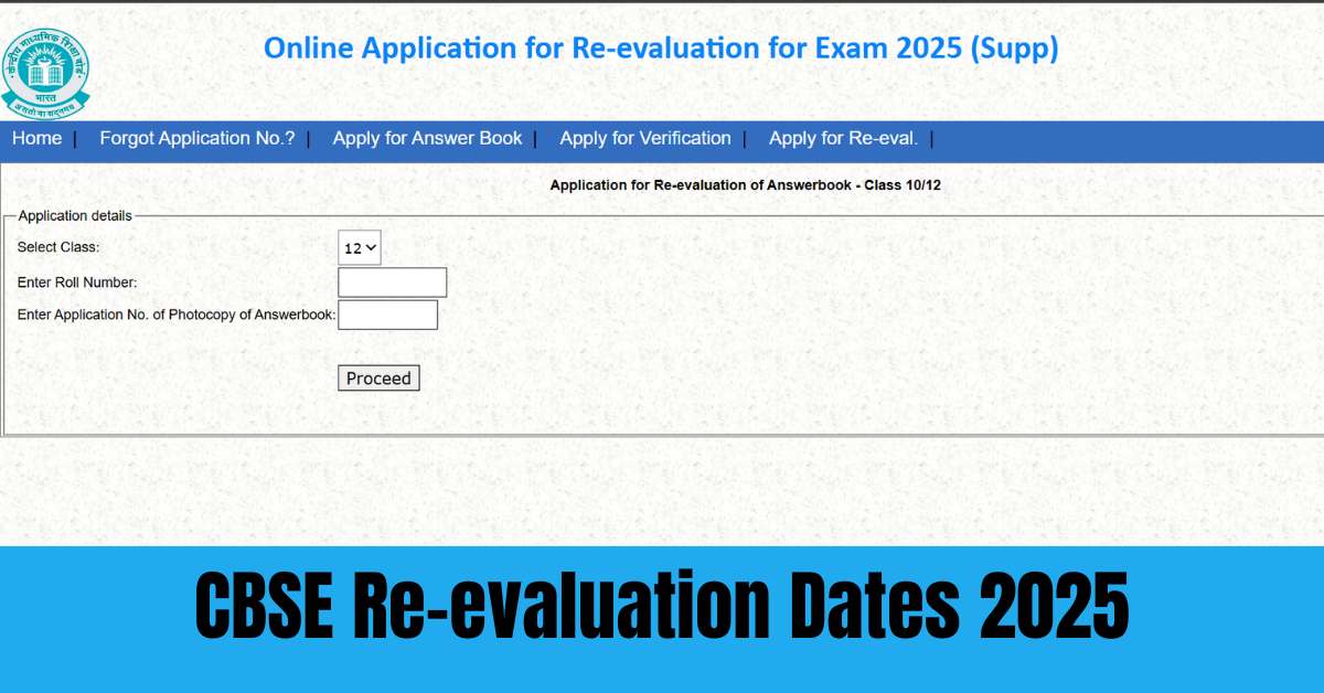 CBSE Class 12 Compartment Result 2025: Registration for Photocopy of ...