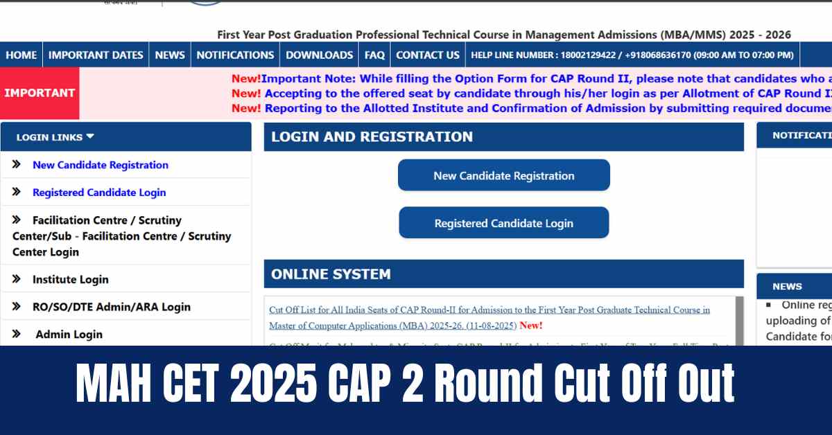 MAH CET 2025: CAP 2 Round Cut Off Out; Download Merit list, JBIMS ...