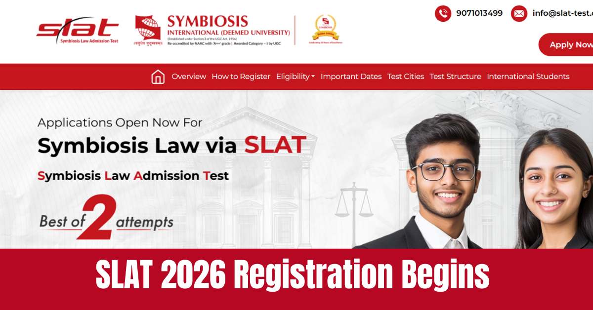 SLAT 2026 Registration Begins at slat-test.org, Direct Link to Apply ...