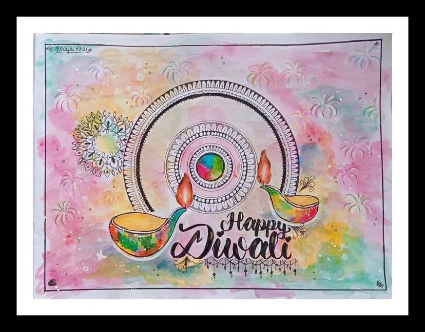 Easy and Beautiful Diwali Poster Drawing Ideas for School Students and Kids