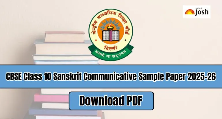 CBSE Class 10 Sanskrit Communicative Sample Paper 2025–26: Download ...