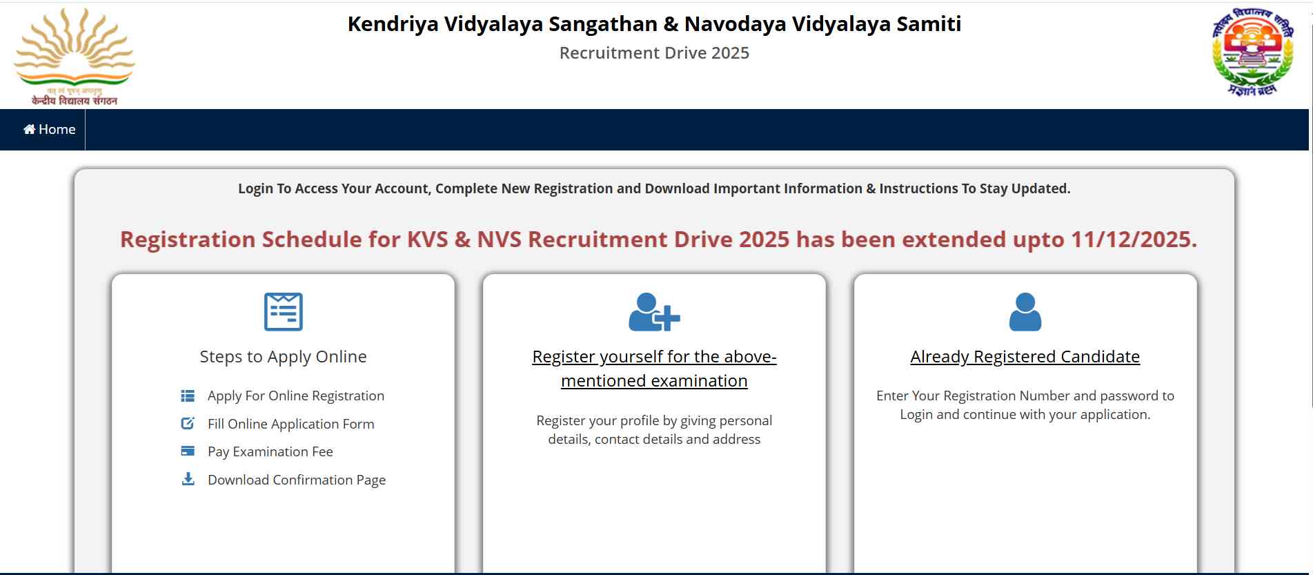 KVS NVS Recruitment 2025 Apply Online Last Date Tomorrow for 14967 ...