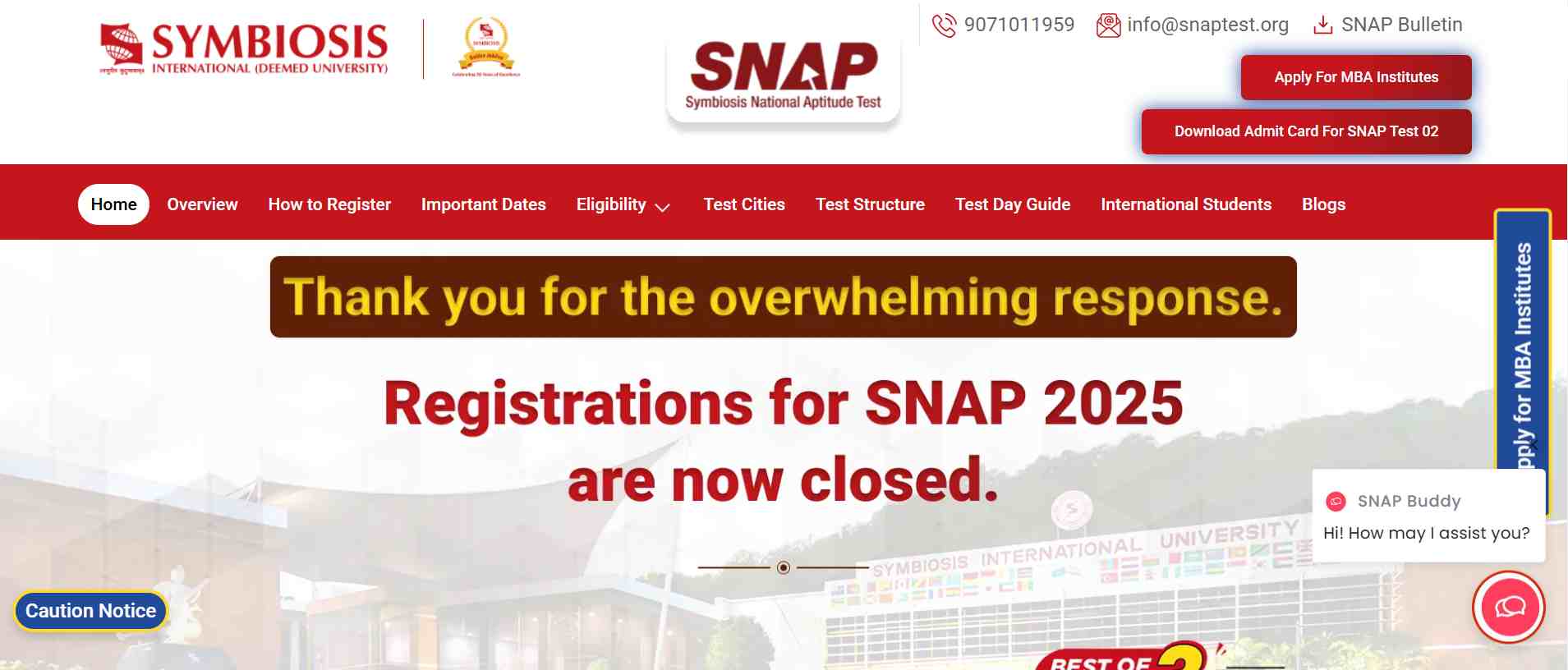 SNAP Test 2 Admit Card 2025 Out: SNAP टेस्ट 2 का एडमिट कार्ड हुआ जारी ...