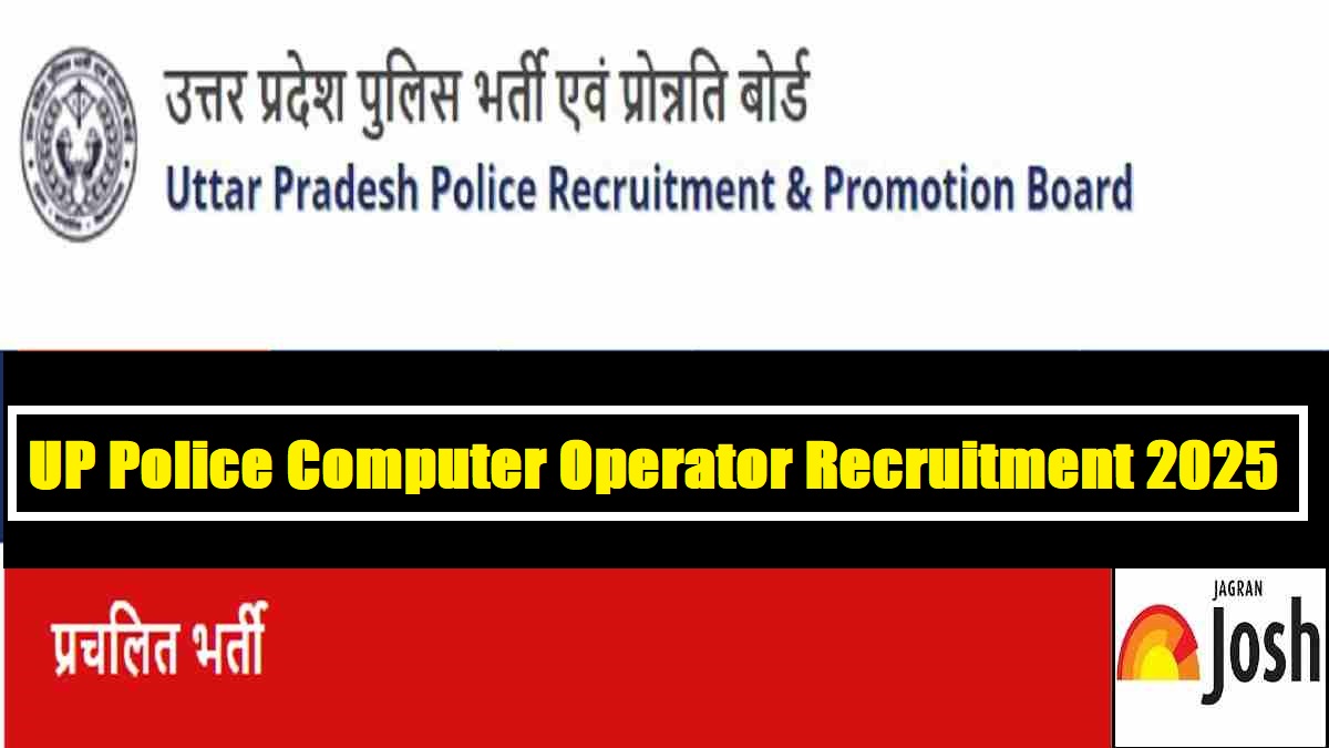 UP Police Computer Operator Recruitment 2025: Golden Chance to Apply For 1352 Garde A Posts ...