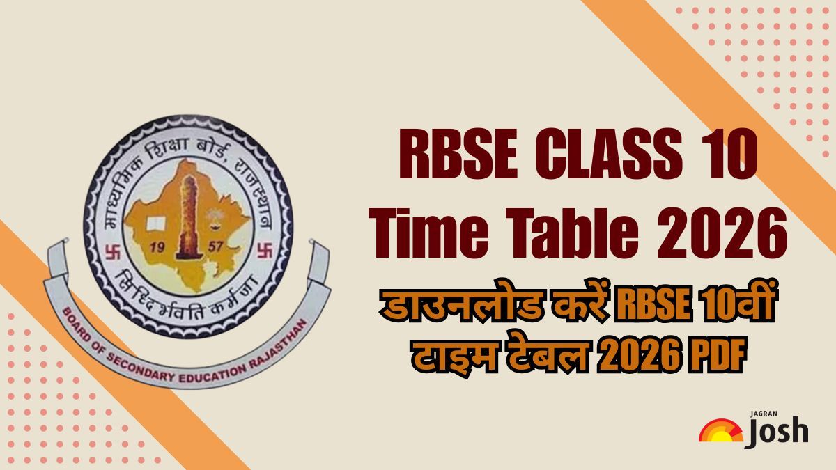 RBSE 10th Time Table 2026 जारी: यहां से डाउनलोड करें राजस्थान बोर्ड ...