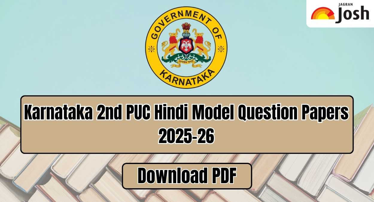 Karnataka 2nd PUC Hindi Model Question Papers 2025-26, Download PDF