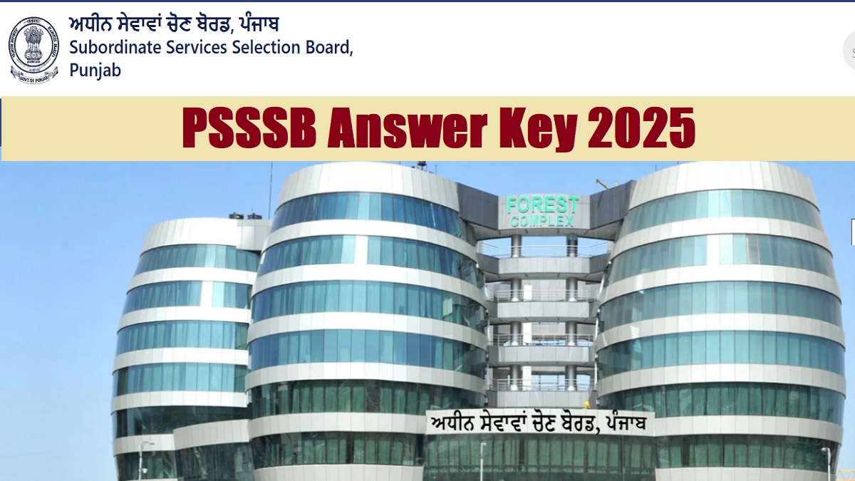 PSSSB Answer Key 2025 Released at sssb.punjab.gov.in, Check Steps To ...
