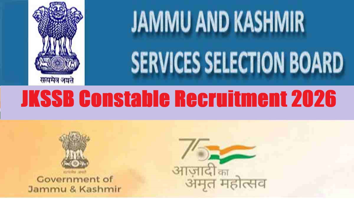 JKSSB Constable Recruitment 2026 Notification Released for 1815 Posts ...