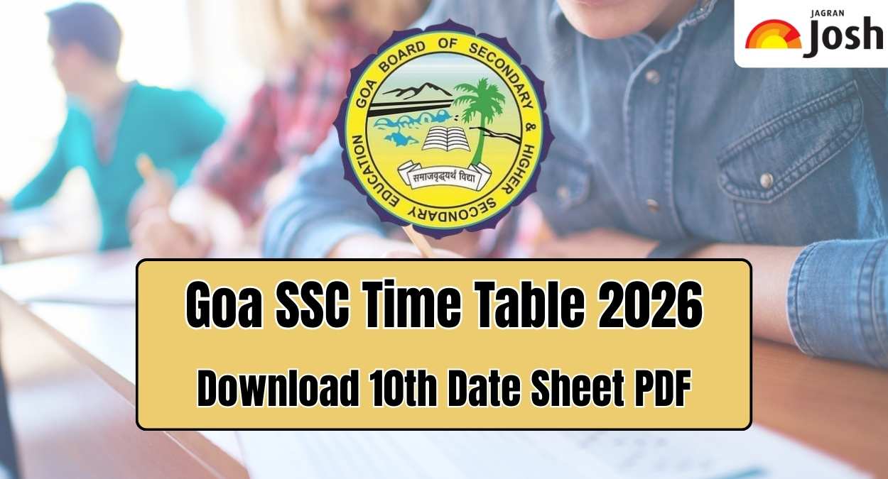 Goa SSC Time Table 2026: Download GBSHSE Board 10th Date Sheet PDF