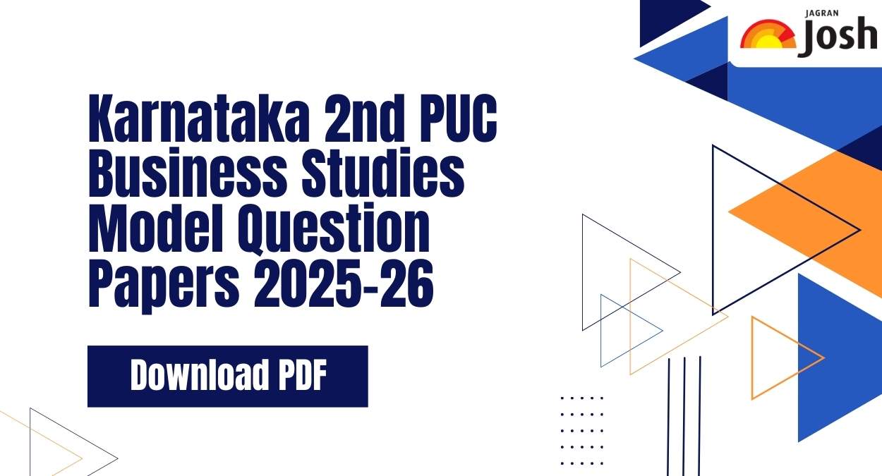 Karnataka 2nd PUC Business Studies Model Question Papers 2025-26 ...