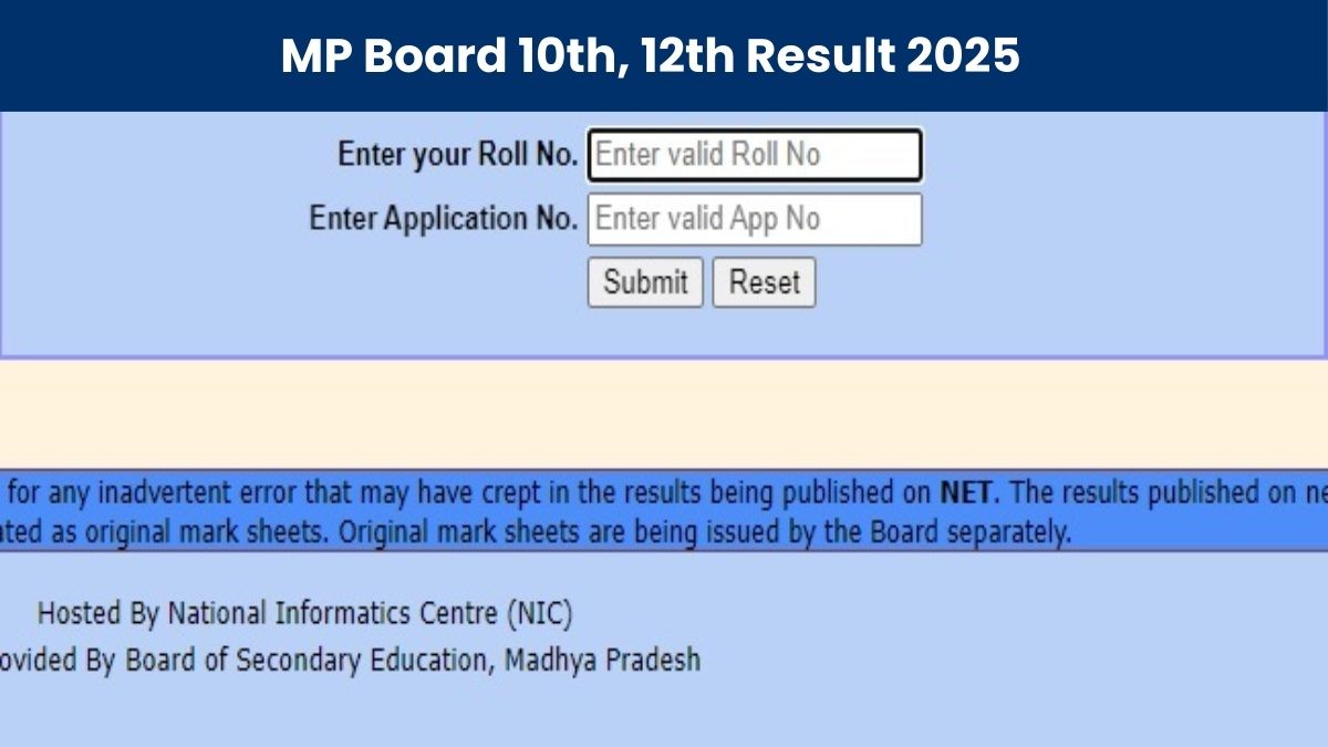 MP Board Result 2025: 90% कॉपियां चेक, अब जल्द आएगा MPBSE एमपी बोर्ड 10th, 12th रिजल्ट, जानें ...