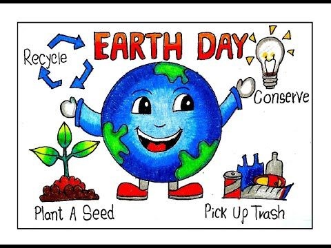 10+ Unique and Creative World Earth Day 2025 Poster Drawing with Images