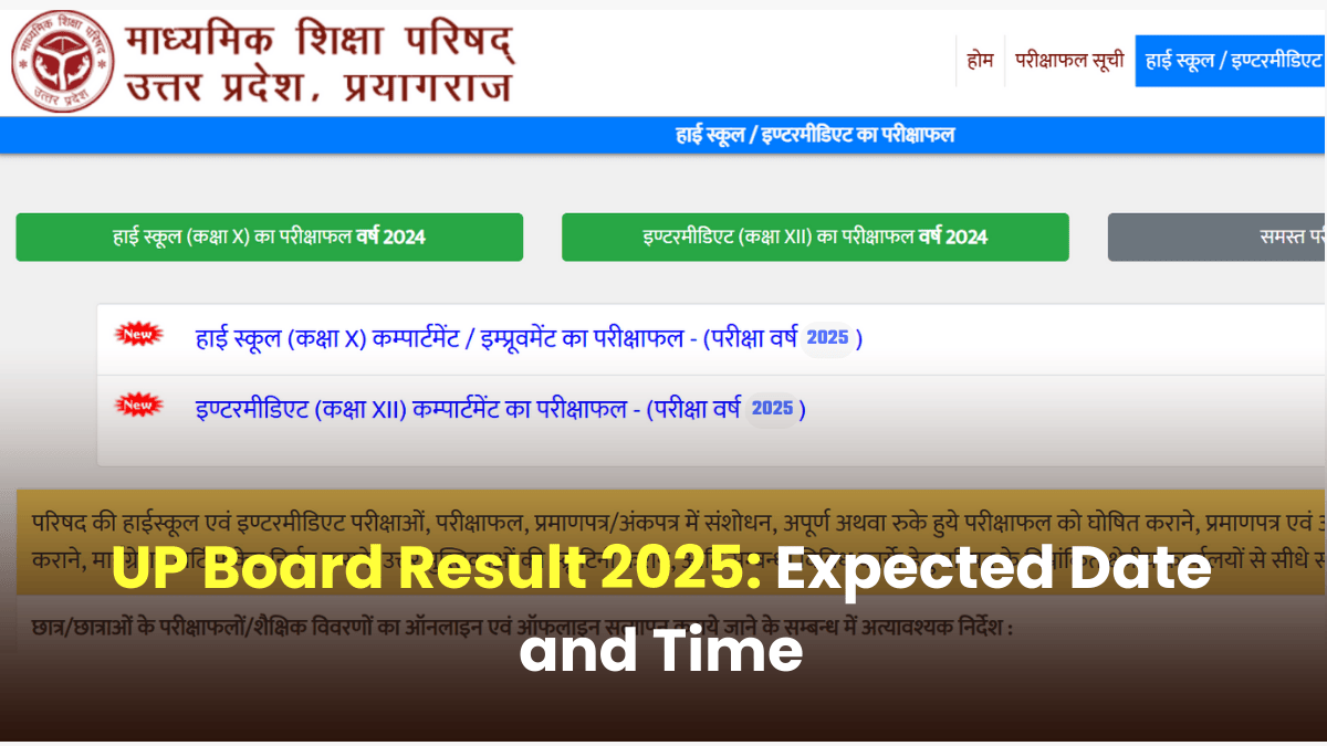 UP Board Result 2025: When UPMSP Class 10th,12th Result will be Announce; Check Expected Date ...