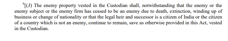 What is the Enemy Property Act? Amendments and Recent Developments ...