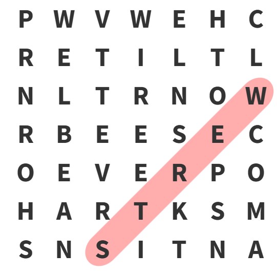 Word Search Puzzle: Find the word 'STREW' in 5 seconds!