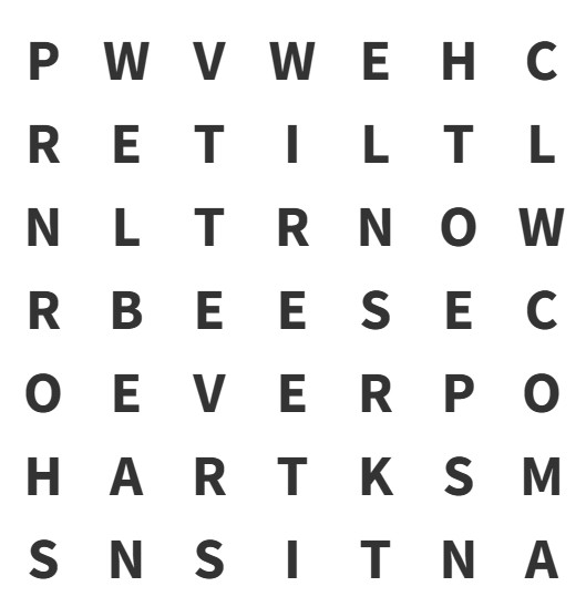 Word Search Puzzle: Find the word 'STREW' in 5 seconds!