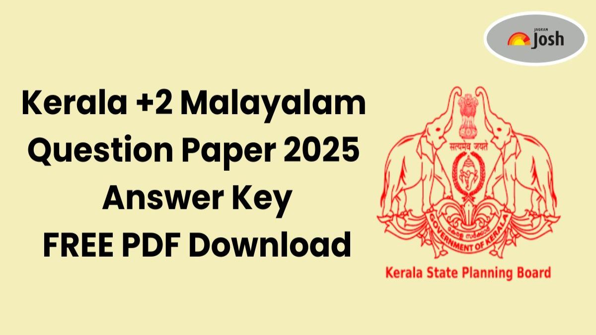 Kerala Plus Two Malayalam Question Paper 2025 Answer Key Pdf