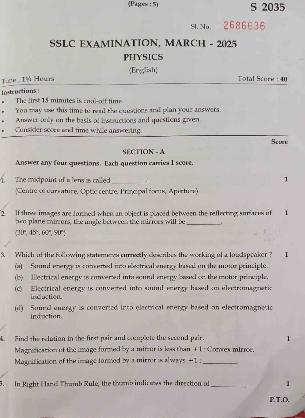 Kerala SSLC Class 10 Physics Exam Analysis 2025: Student Reactions ...