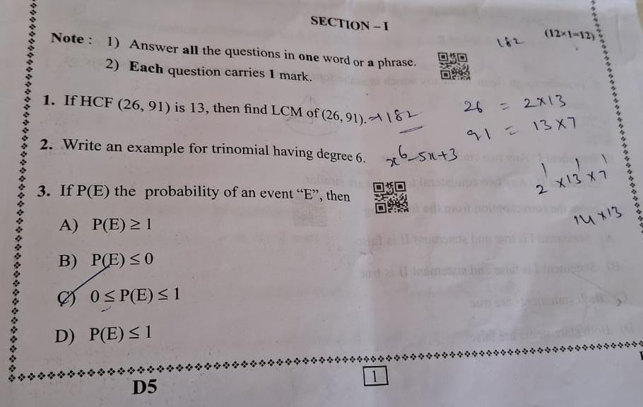 AP SSC Class 10 Mathematics Question Paper 2025 with Answer Key ...