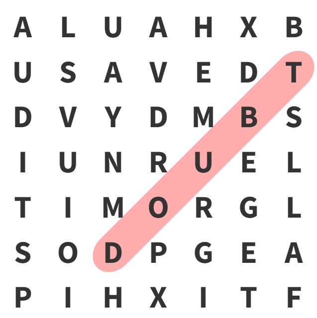 Word Puzzle: Find the word 'DOUBT' in 7 seconds!