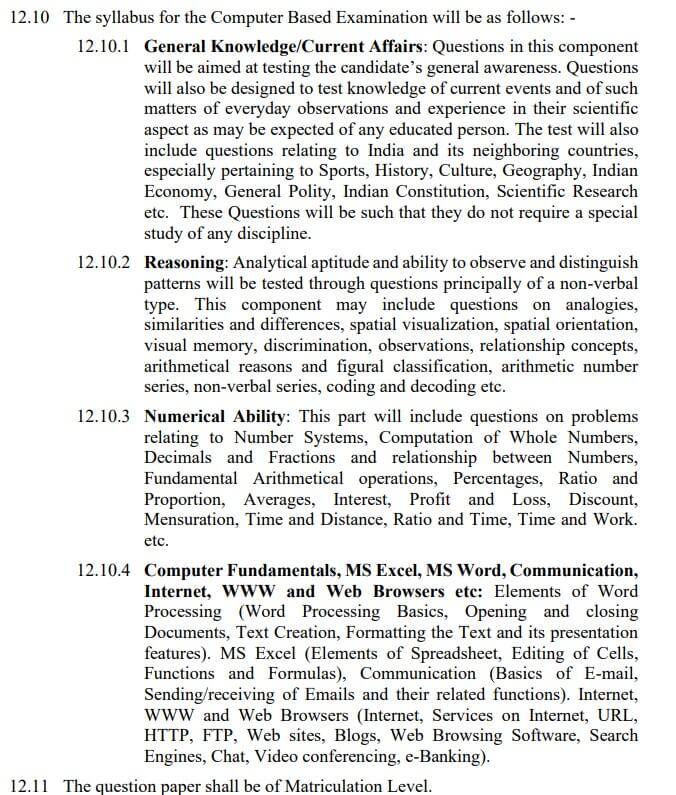 Delhi Police Constable Syllabus 2025: Download PDF Subject wise with ...