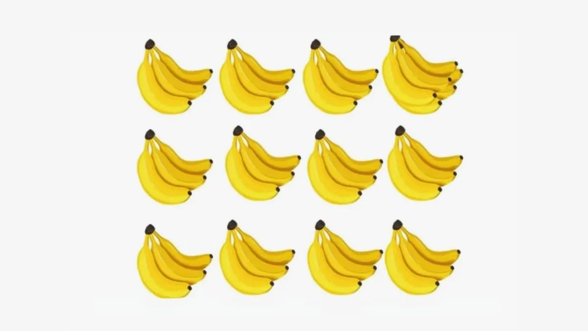 Count How Many Bananas Are There In 25 Seconds | IQ Picture Puzzle