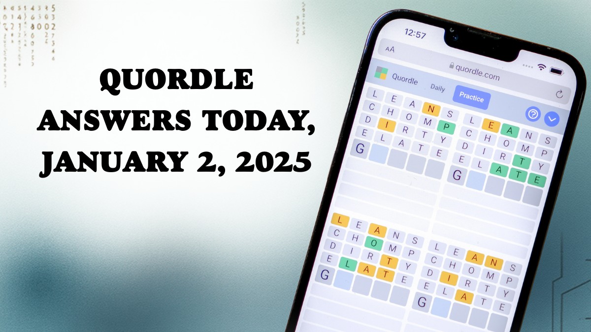 Quordle Today: Hints and Answers for January 2, 2026