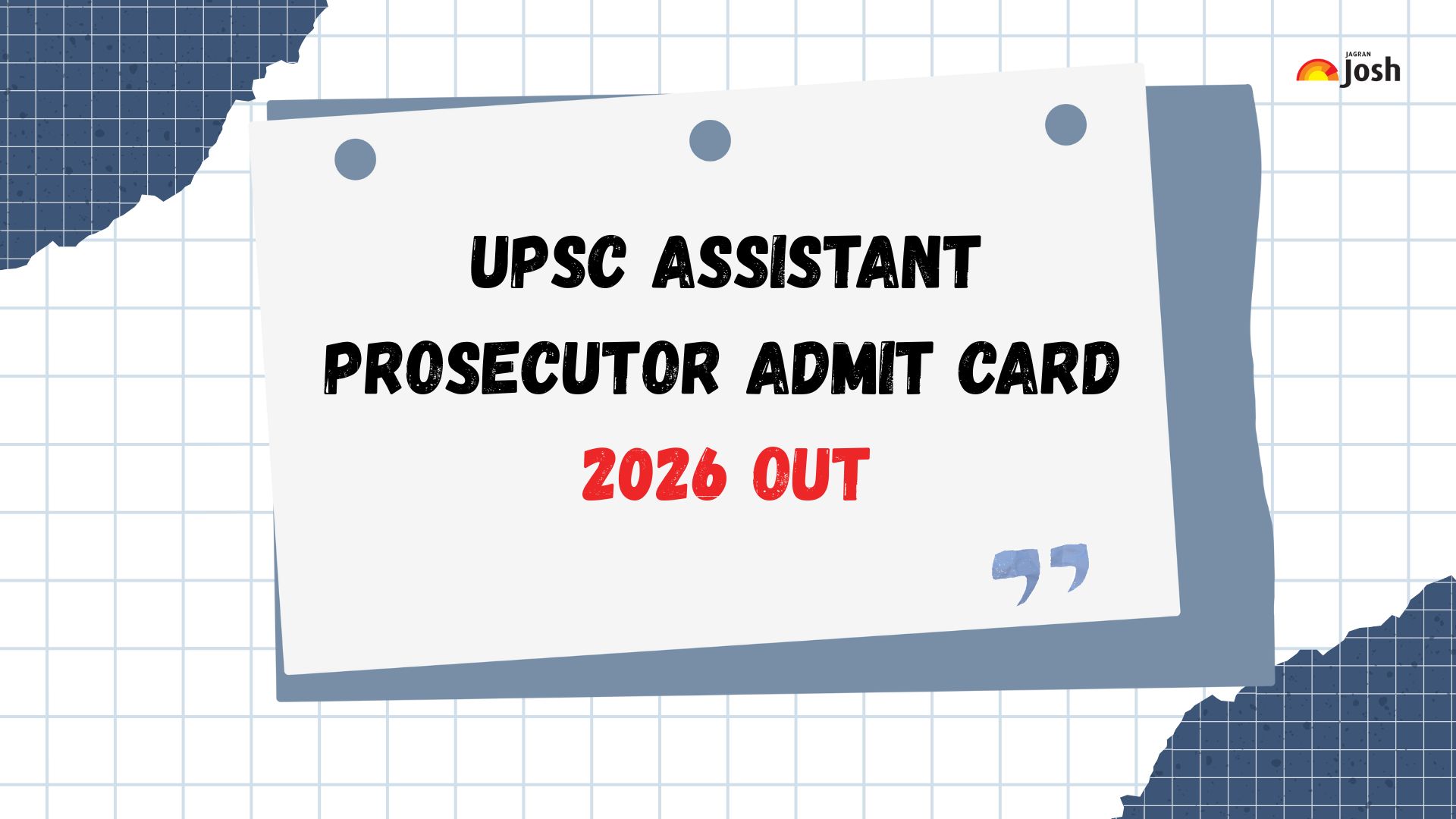 UPSC Assistant Prosecutor Admit Card 2026 (Out): Download Link at upsc ...