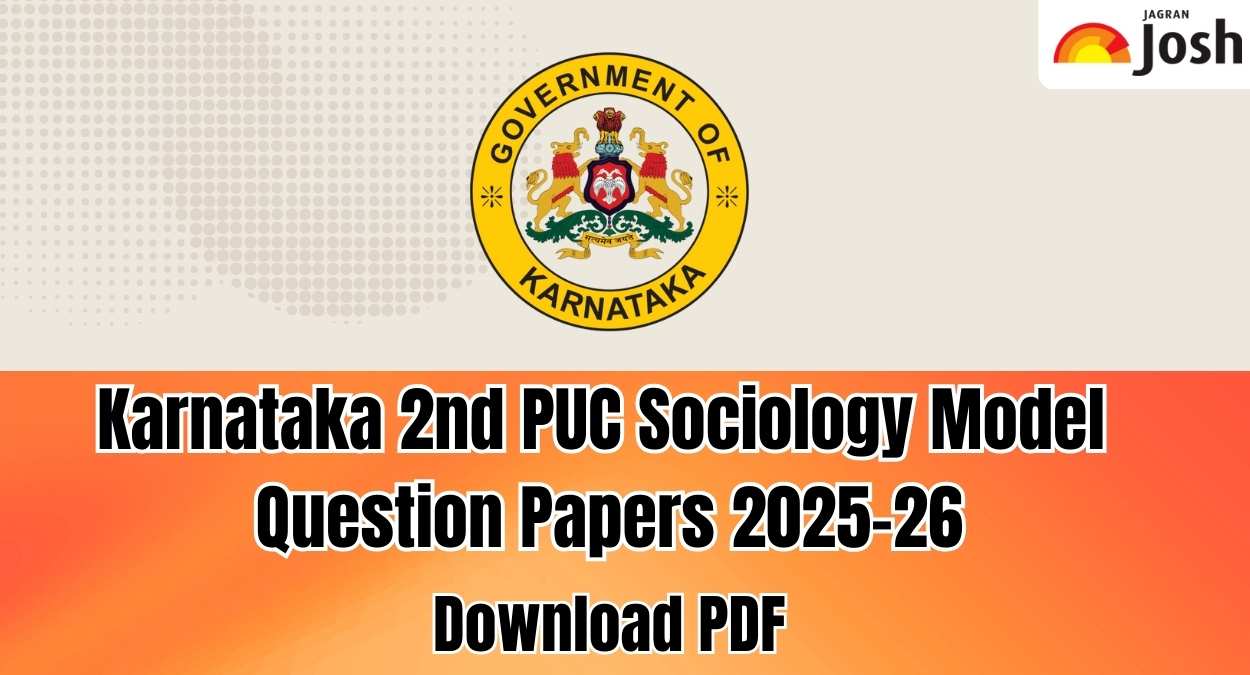 Karnataka 2nd PUC Sociology Model Question Papers 2025-26, Download PDF