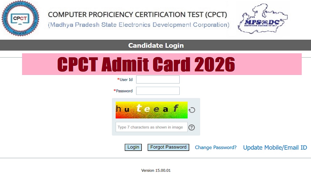 CPCT Admit Card 2026 at cpct.mp.gov.in soon, Download Jan 16 to 18 Exam ...