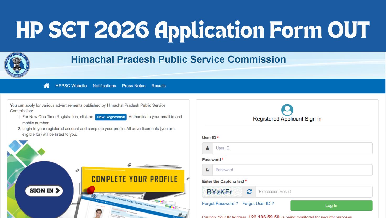 HP SET 2026 Application Form OUT: Apply Online Begins at hppsc.hp.gov.in