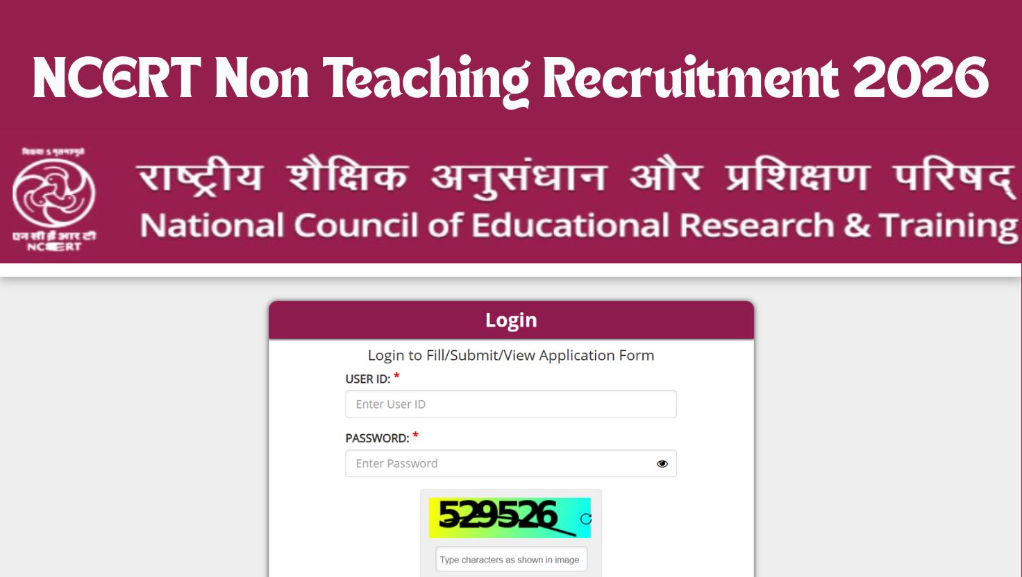 NCERT Recruitment 2026 Notification OUT; Apply Online for 173 Non ...
