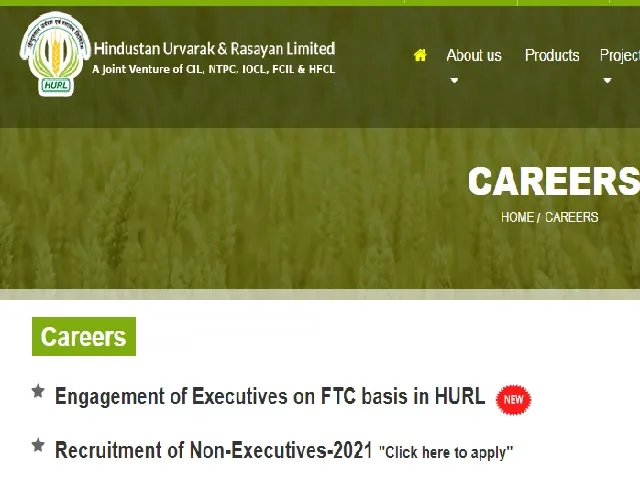 HURL Recruitment 2026 For Executive And Managerial Posts at hurl.net.in ...