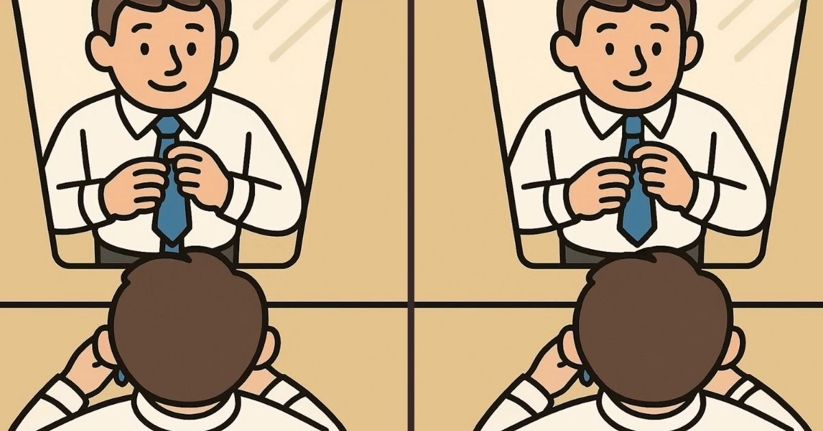 Spot 3 Differences in Man Knotting A Tie- You Only Have 45 Seconds to ...