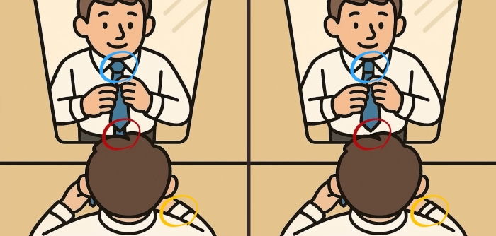 Spot 3 Differences in Man Knotting A Tie- You Only Have 45 Seconds to ...