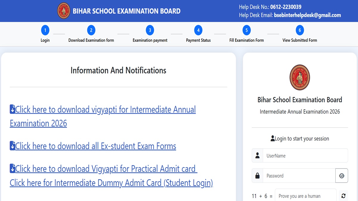 Bihar Board Class 12th Admit Card 2026: BSEB Released Intermediate ...