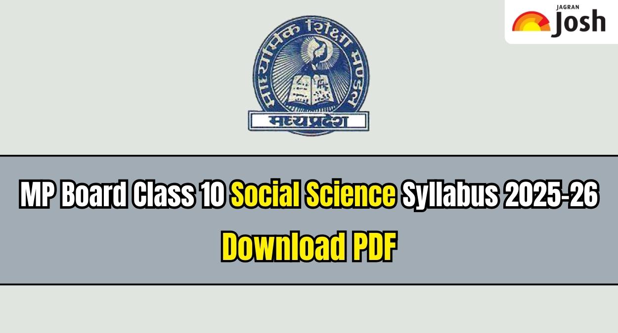 MP Board Class 10 Social Science Syllabus 2025-26, Download PDF