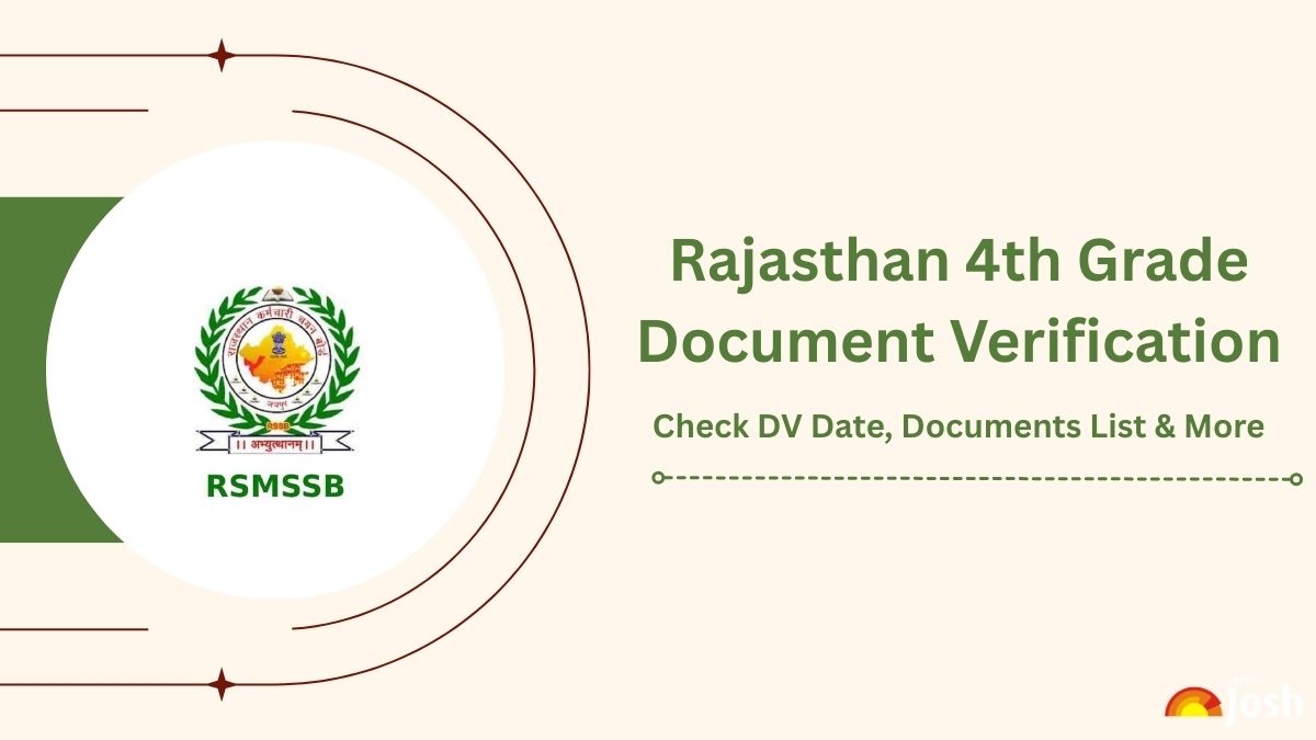 Rajasthan 4th Grade Document Verification Form 2026: Check List of ...