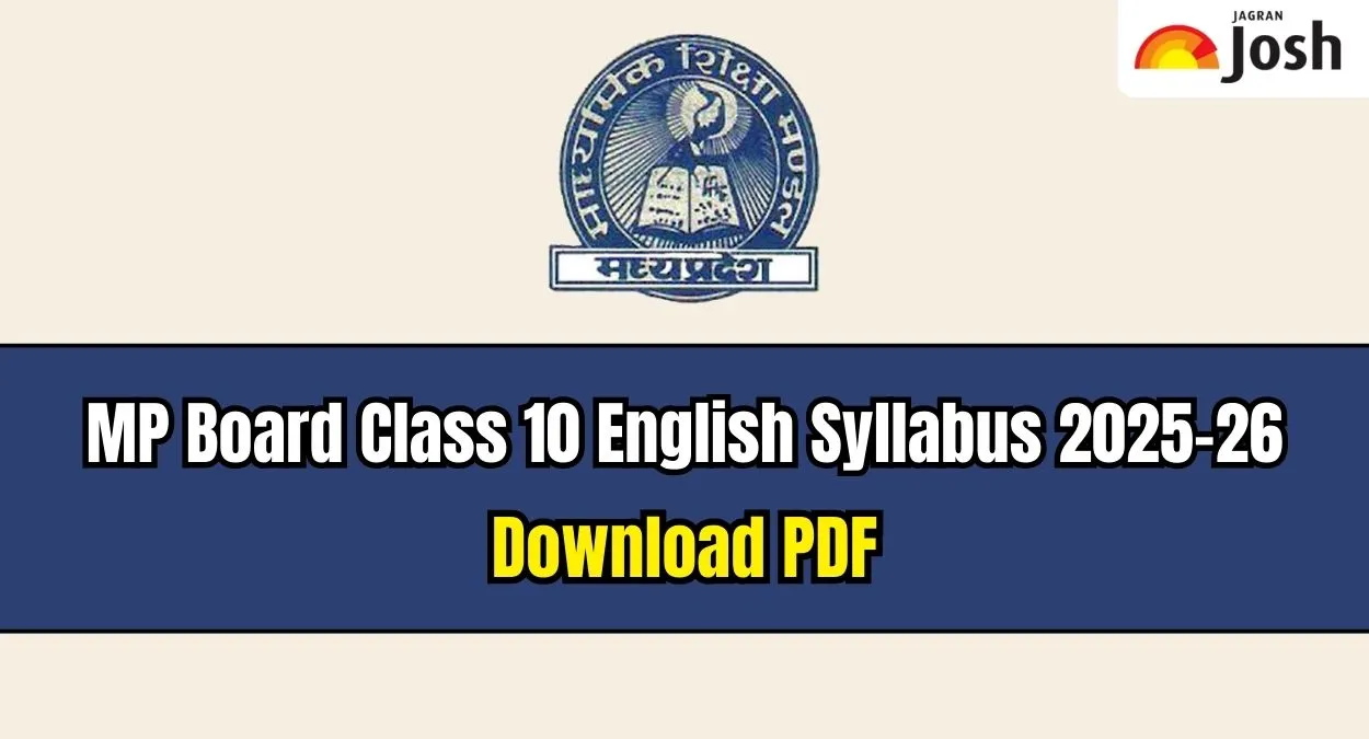 MP Board Class 10 English Syllabus 2025-26, Download PDF