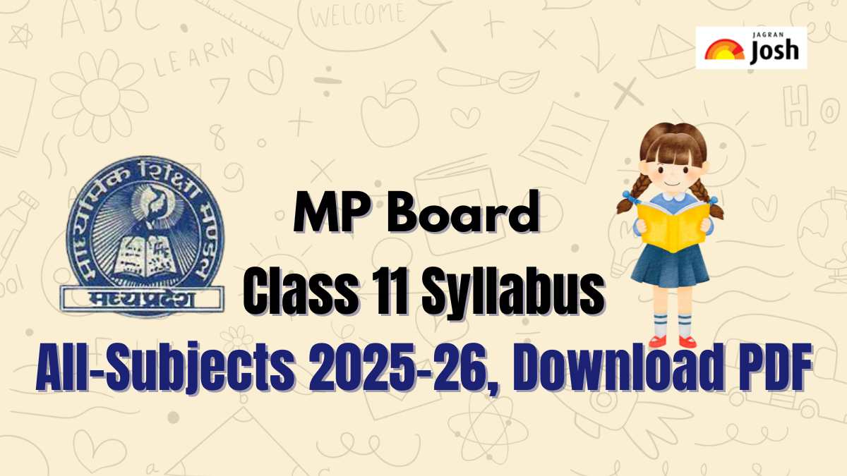 MP Board Class 11 Syllabus for All Subjects 2025-26, Download PDF