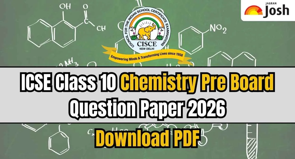ICSE Class 10 Chemistry Pre Board Question Paper 2026: Important ...