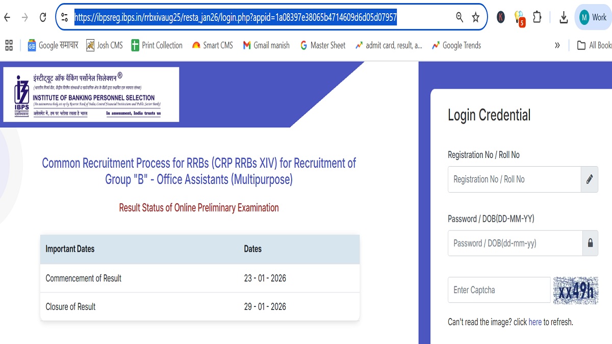 ibps.in Result 2025: Direct Link to Download IBPS RRB Clerk Prelims ...