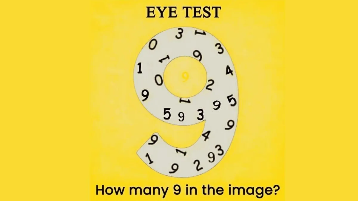 How Many Nines Can You Spot in this Illusion? Only 1% Can Count it!