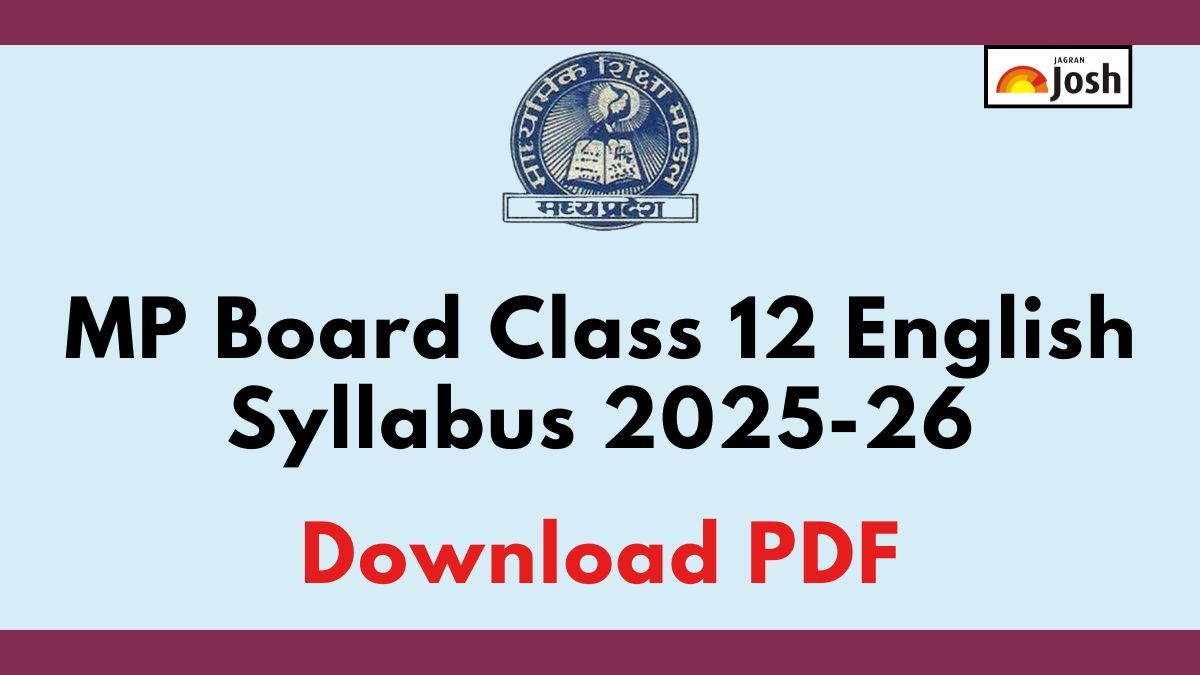MP Board Class 12 English Syllabus 2025-26, Download PDF