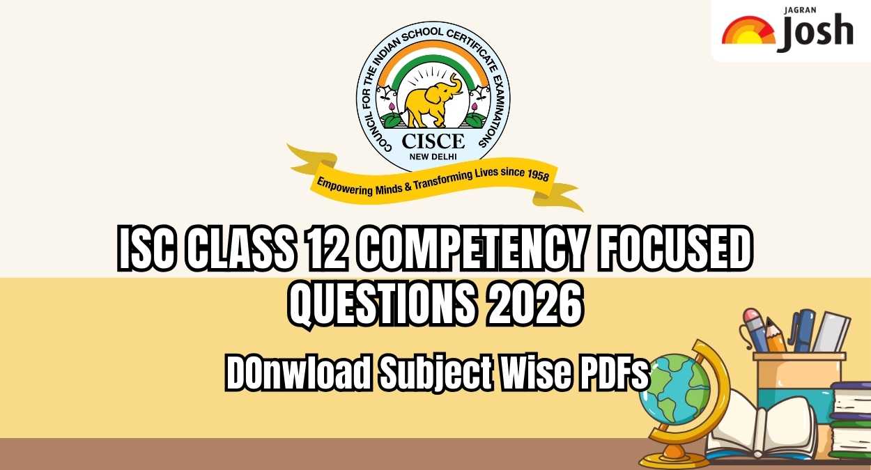ISC Class 12 Chemistry Competency Focused Questions 2026, Download PDF ...