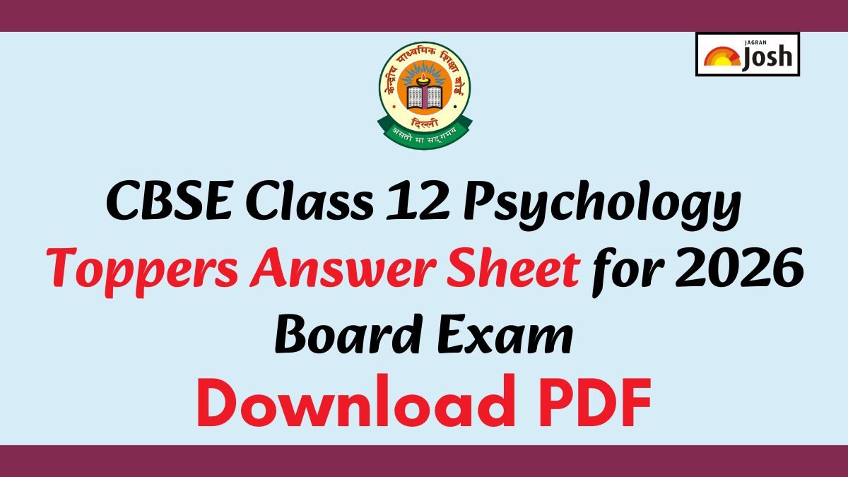 CBSE Topper Answer Sheet Class 12 Physics for 2026 Board, Download PDF