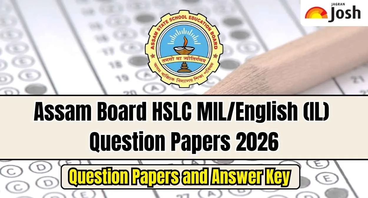 Assam Board HSLC English Elective Question Paper 2026 with Answer Key ...